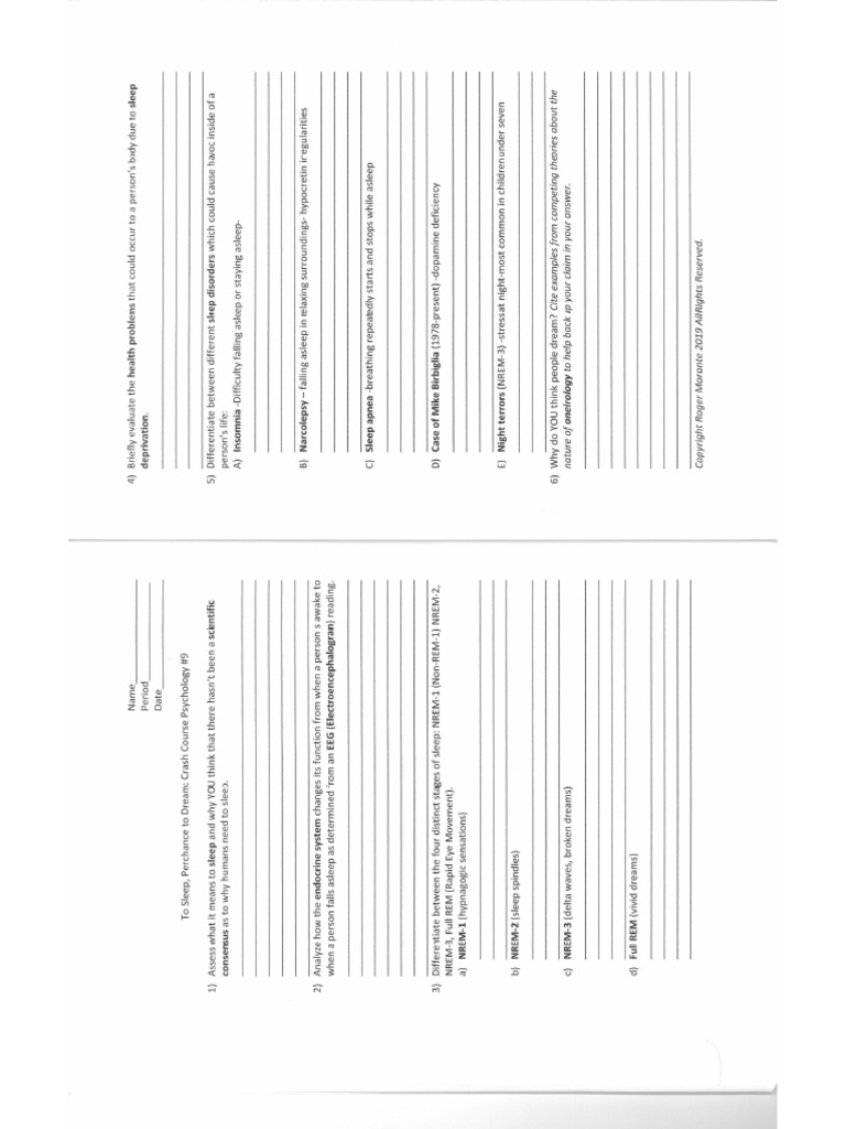 Crash Course 9 Psych-1 | PDF