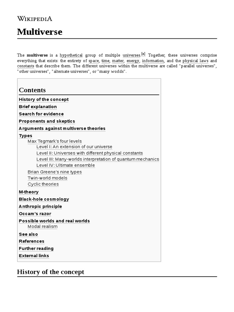 Multiverse | PDF | Multiverse | Universe