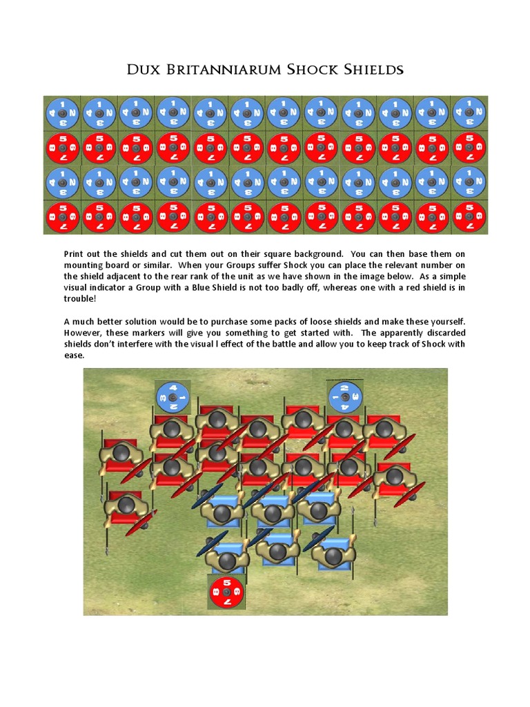 Dux Britanniarum Rules - Shock Shields | PDF