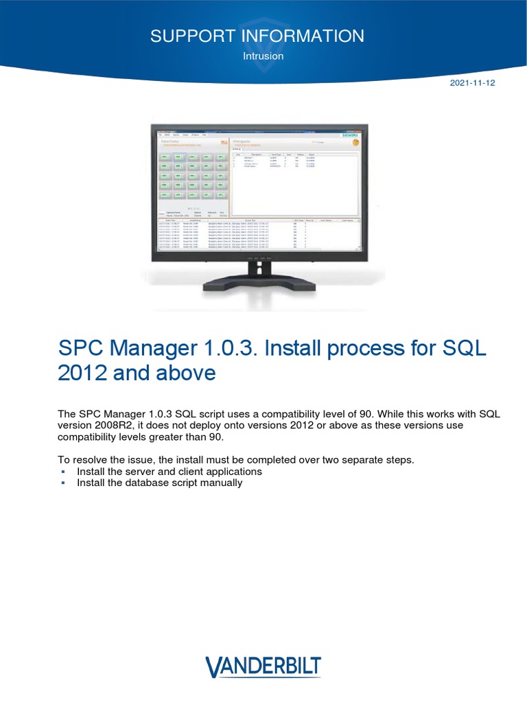 TCC 2021 056 - SPC Manager 1 0 3 Install Process SQL 2012 and Above ...