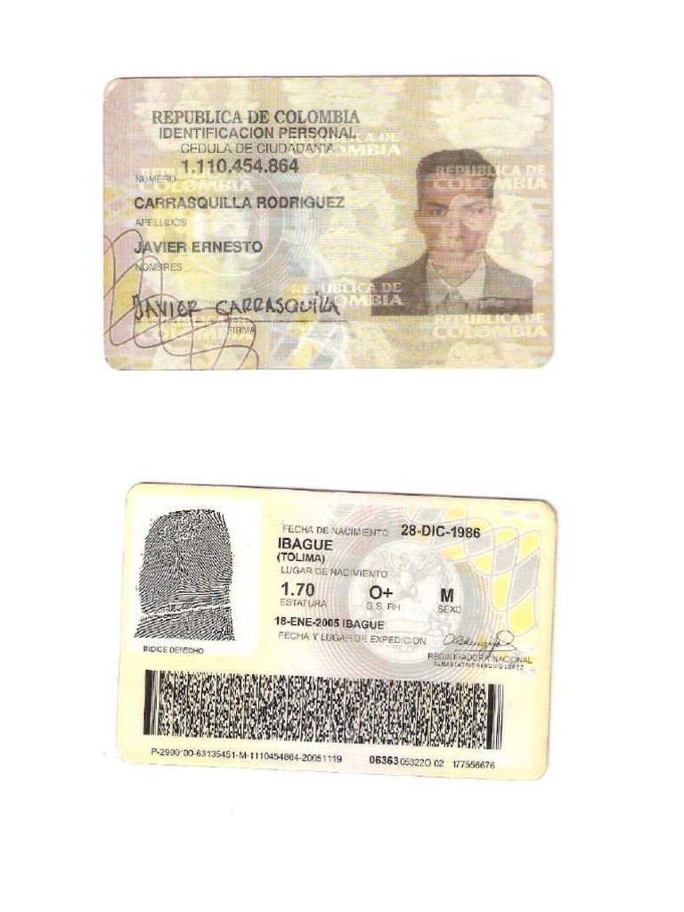 Cedula Javier PDF | PDF