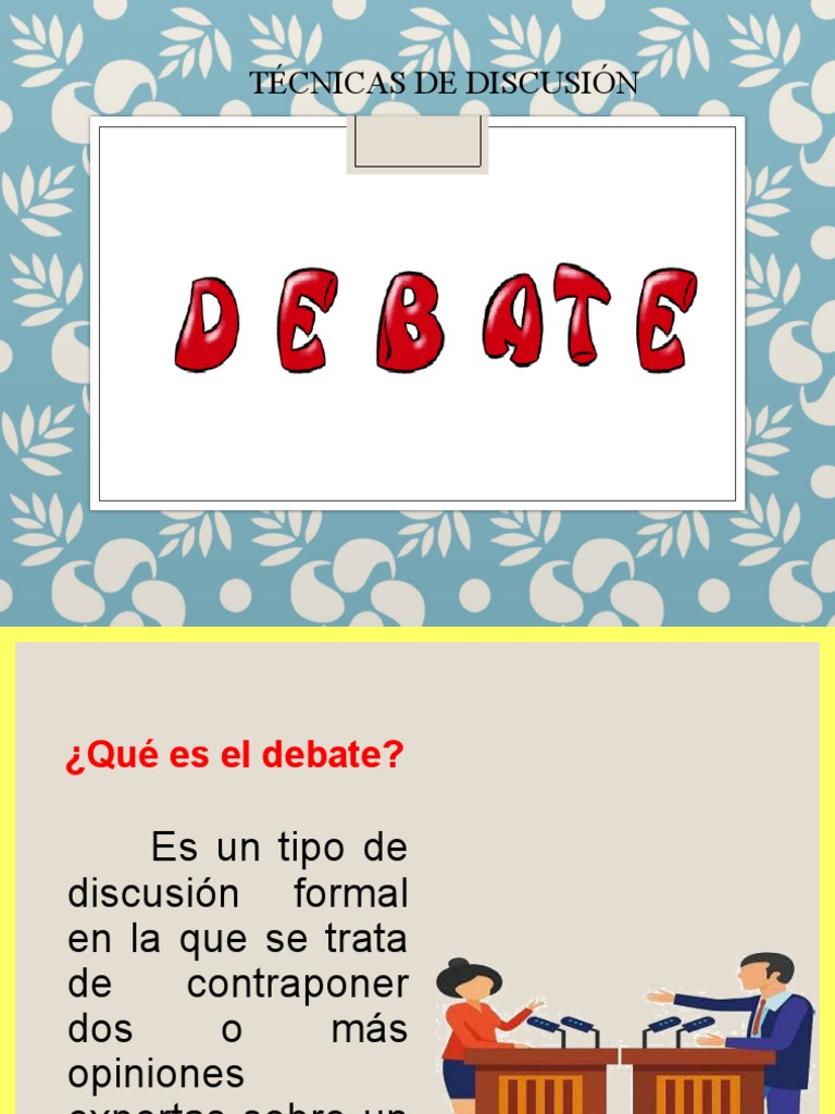 El Debate | PDF | Argumento