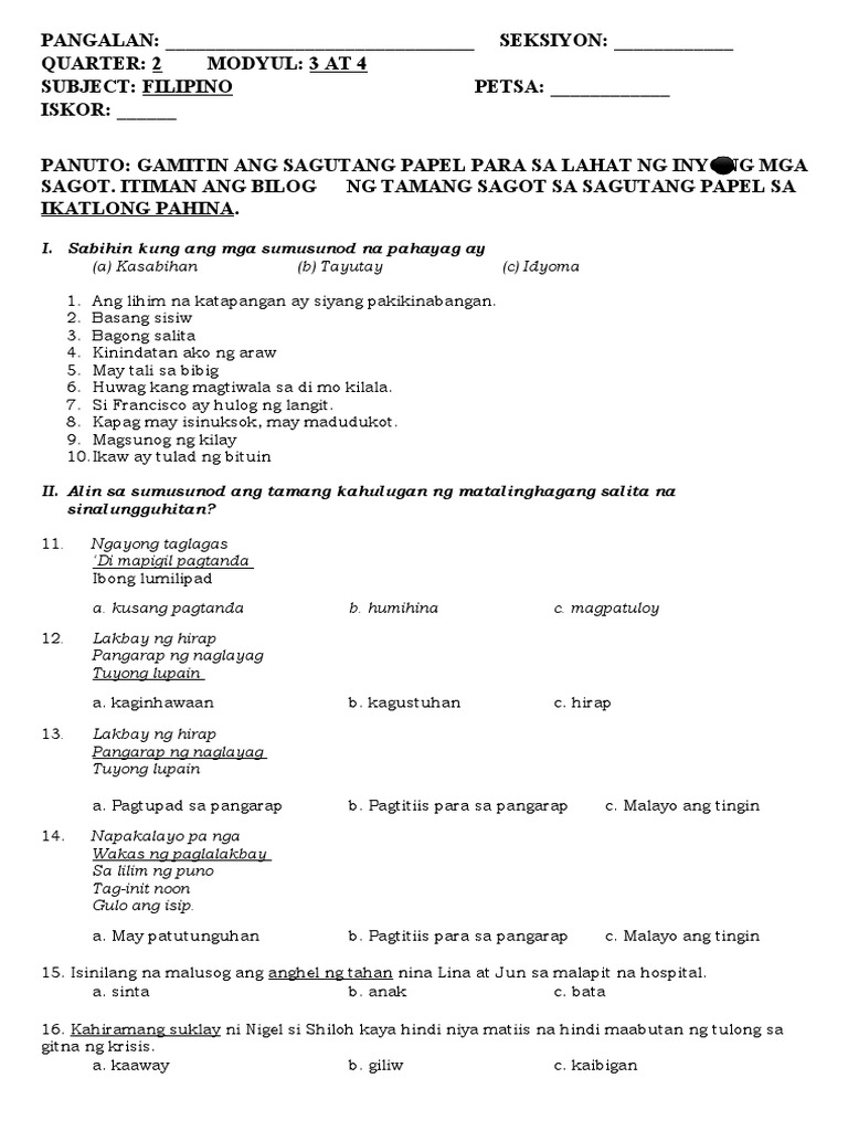 Fil Q2-Mod3 - 4 | PDF