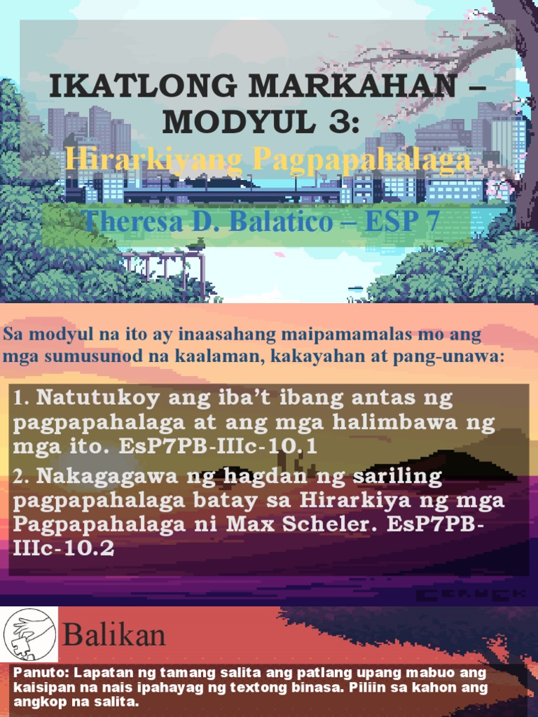 Ikatlong Markahan - Modyul 3 | PDF