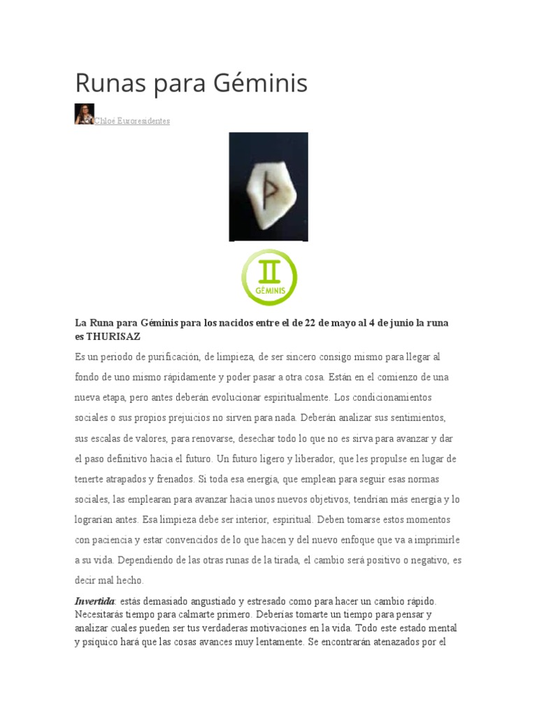 Runa Geminis | PDF | Sicología