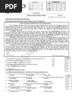 Pearson Pre-S1 Mock Paper 1 | PDF