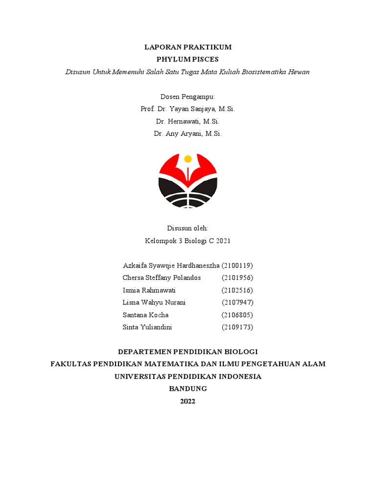 Pengamatan Phylum Pisces dalam Praktikum | PDF