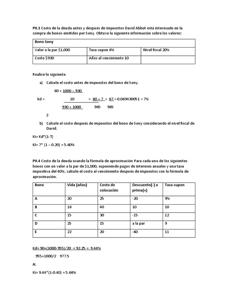 Chepia Ejercicios | PDF | Tasa interna de retorno | Economias