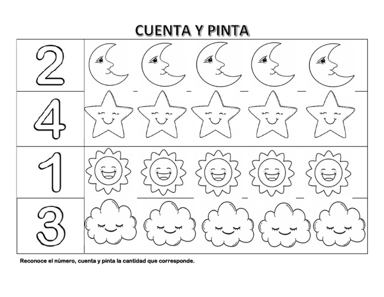 Cuenta y Pinta 1-4 | PDF