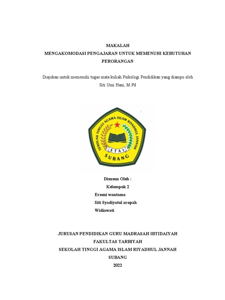 Makalah Psikologi Pendidikan 11 | PDF