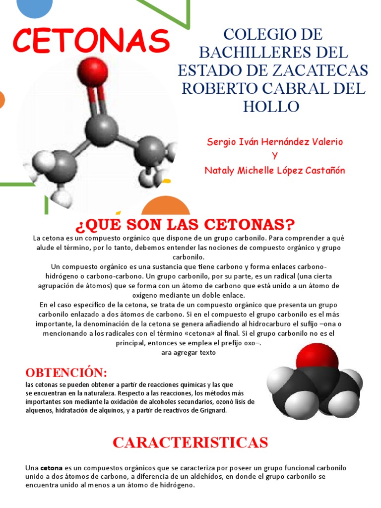 Características y Usos de las Cetonas | PDF | Cetona | Compuestos orgánicos