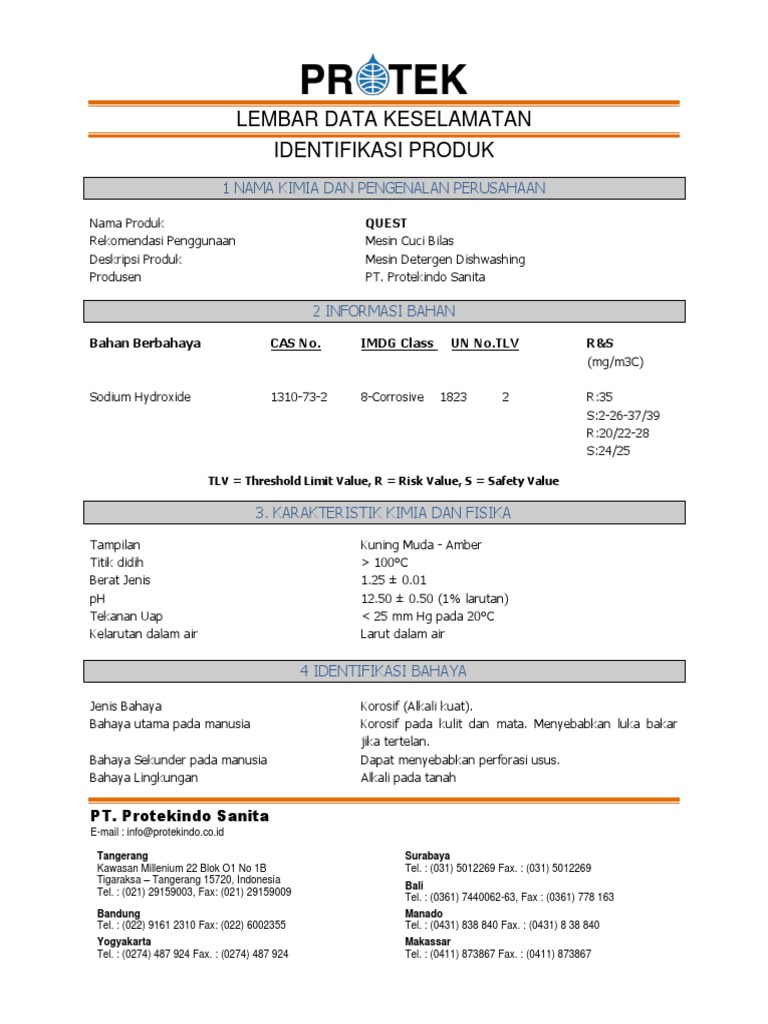 MSDS Quest | PDF