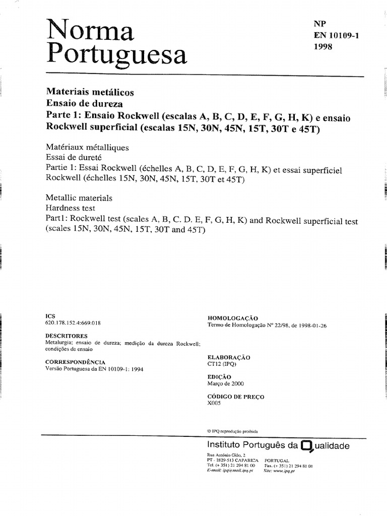 Np En 10109 1 1998 Pdf