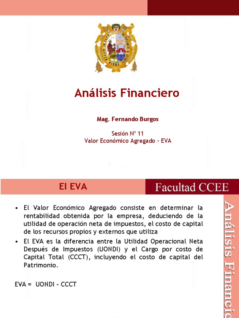 AF 11 Valor Económico Agregado | PDF | Tasa interna de retorno ...