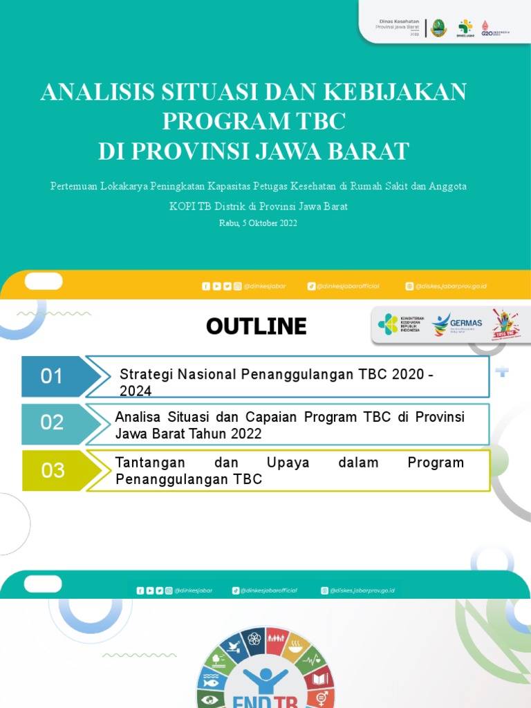 Materi (5 Okt) - Kebijakan Dan Analisis Situasi Program TBC Provinsi Jawa Barat | PDF