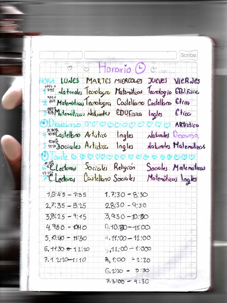 Horario Camila | PDF