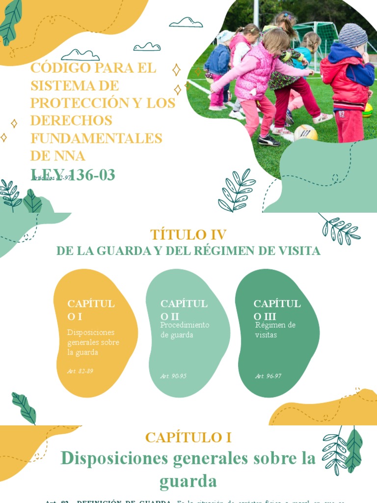 Articulos 82-97 Ley 136-03 | PDF