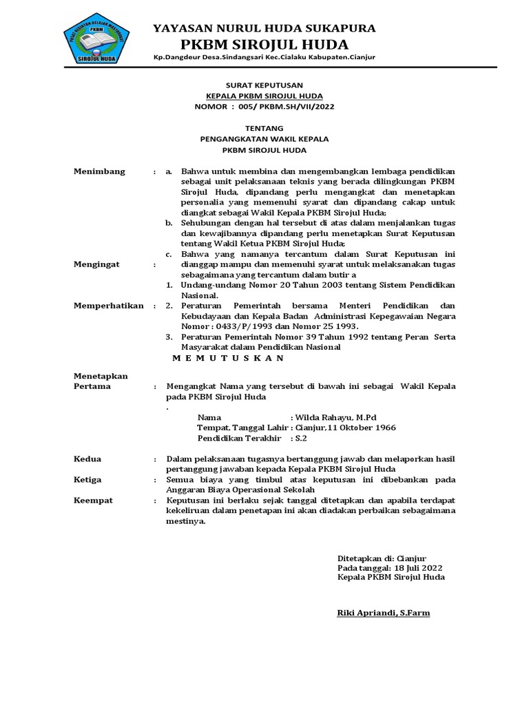 SK Tutor (Wilda) | PDF SK Tutor (Wilda) | PDF