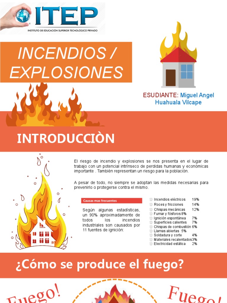 Prevención de Incendios y Explosiones | PDF | Combustión | Incendios