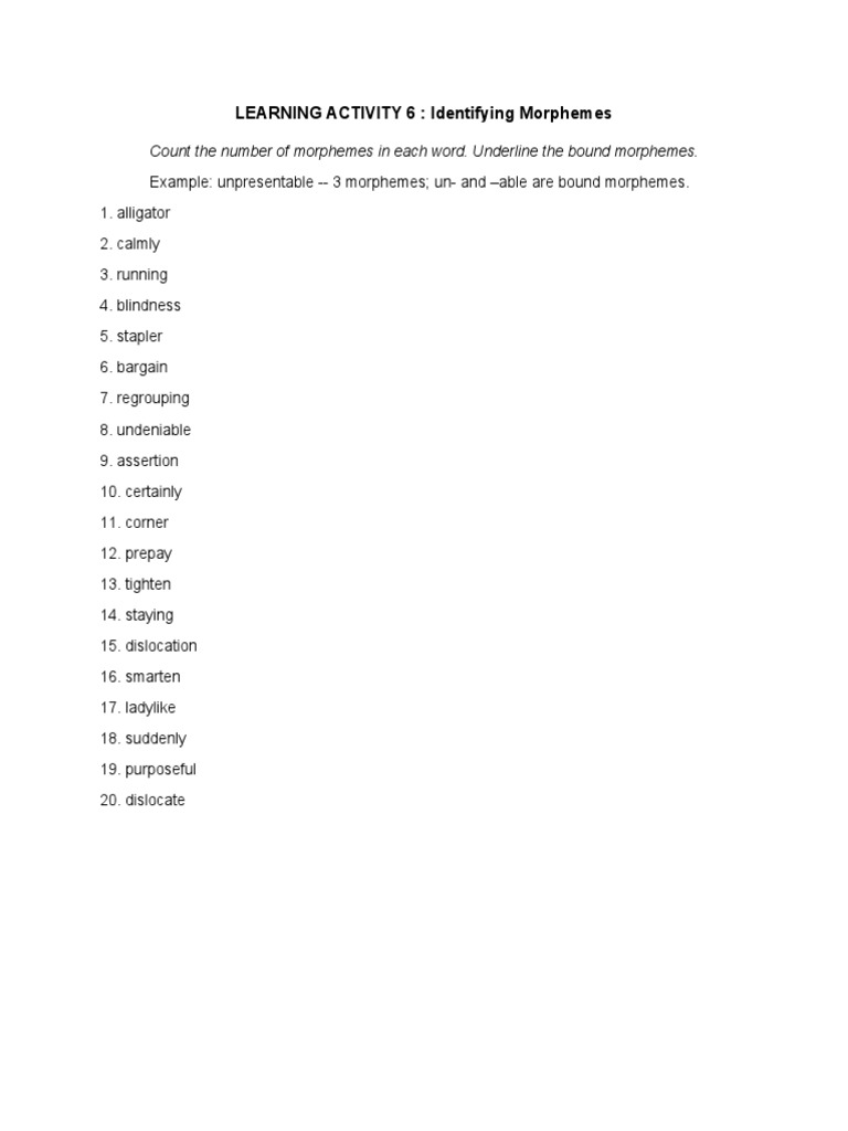 Learning Activity 6 | PDF