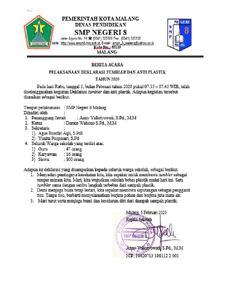Deklarasi Tumbler | PDF