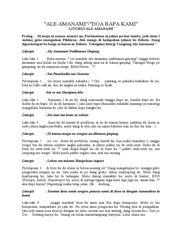 Liturgi Ale Amanami | PDF