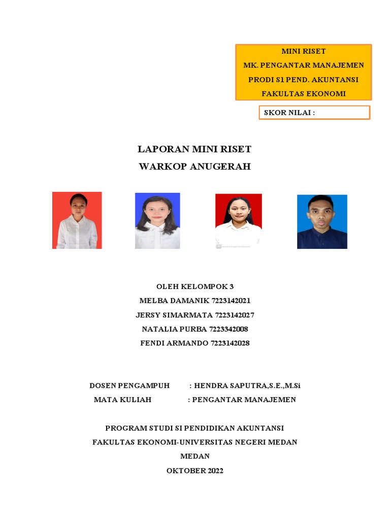 Mini Riset Pengantar Manajemen | PDF