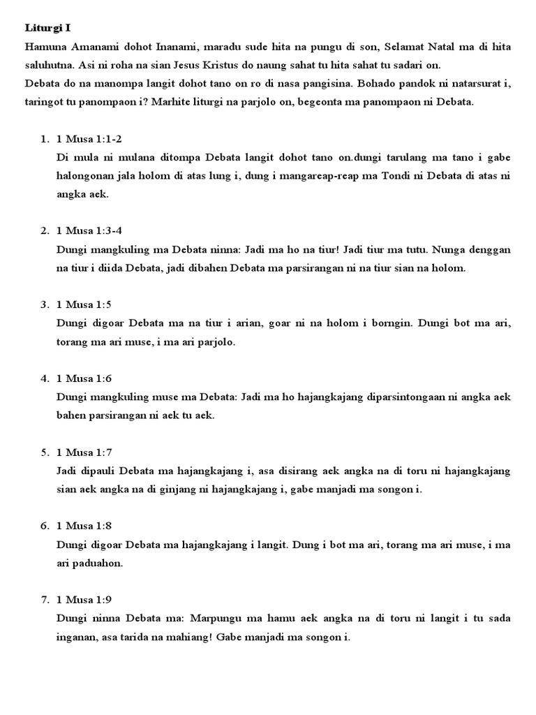 Liturgi dan Penciptaan | PDF | Agama & Spiritualitas