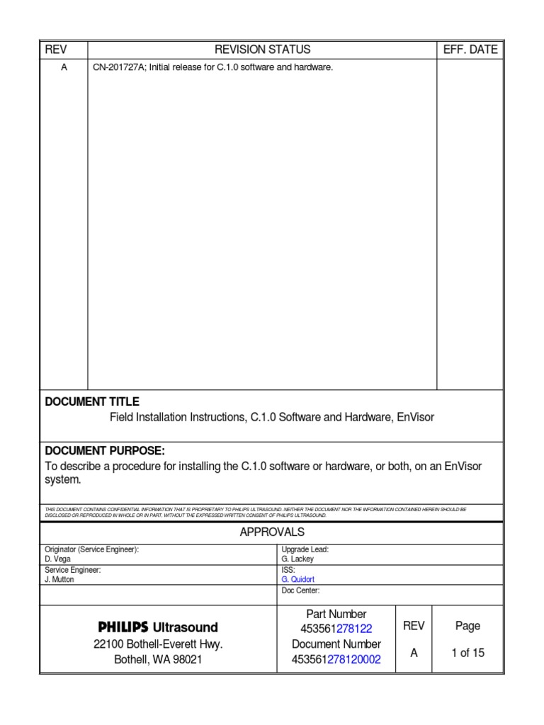 Field Installation Instructions C.1.0 | PDF | Booting | Electrical ...