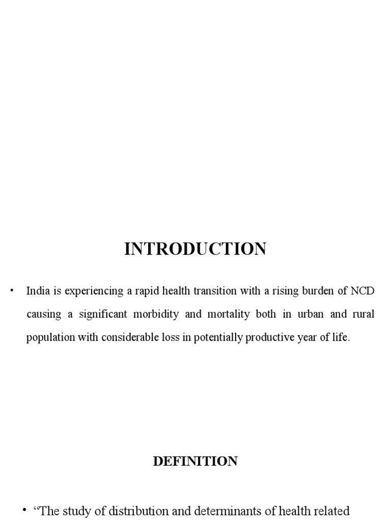 NCD | Download Free PDF | Non Communicable Disease | Preventive Healthcare