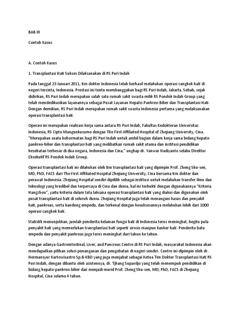 Contoh Kasus-Kdk | PDF