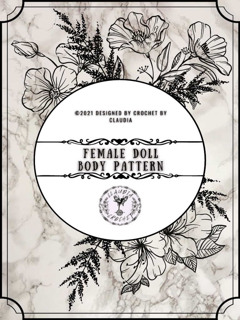 Crochet Female Doll Body Pattern | PDF | Science & Mathematics