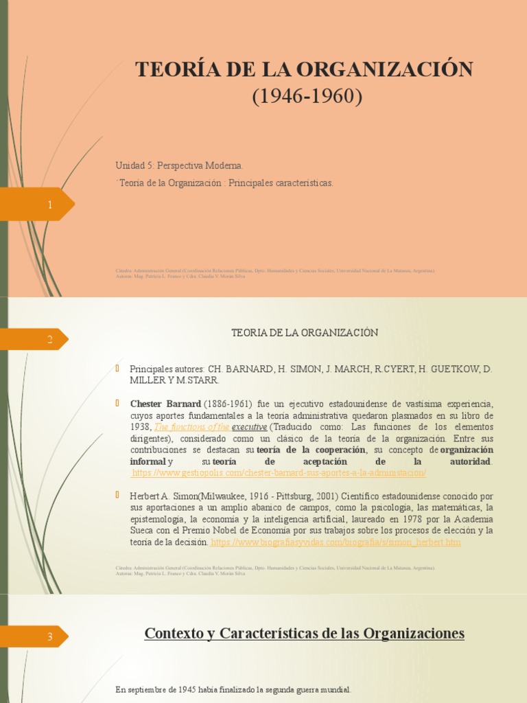 Unidad 5 Teoria de La Organizacion | PDF