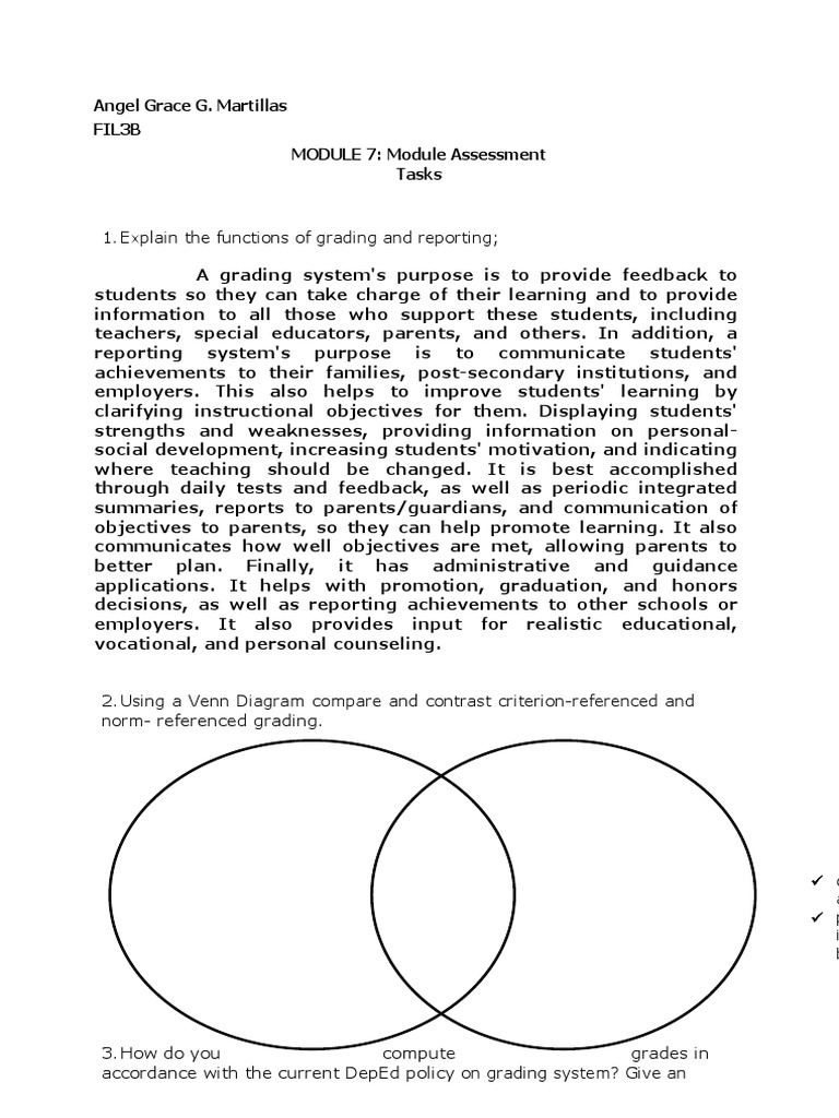 Martillas, Angel Grace G. FIL3B - Module 7 Assessment Task | PDF