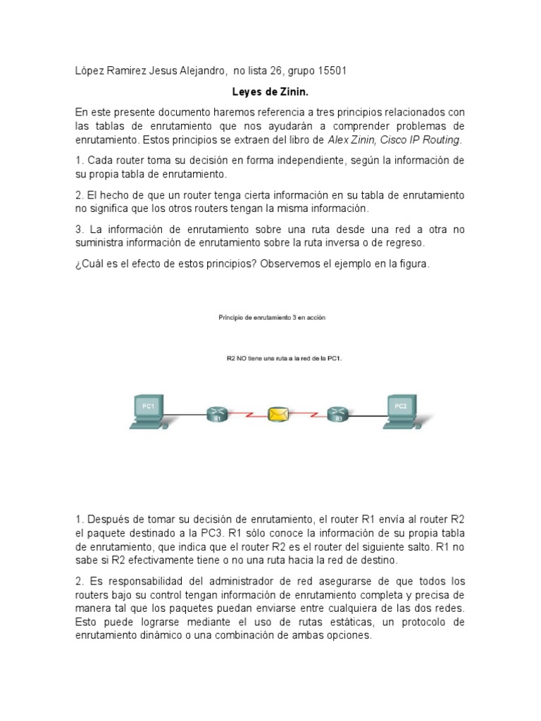 Leyes de Zinin | PDF