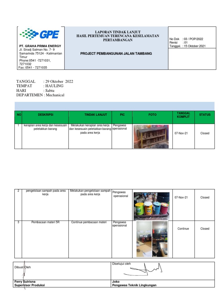 04.2. Laporan Tindak Lanjut Pertemuan KP | PDF 04.2. Laporan Tindak Lanjut Pertemuan KP | PDF