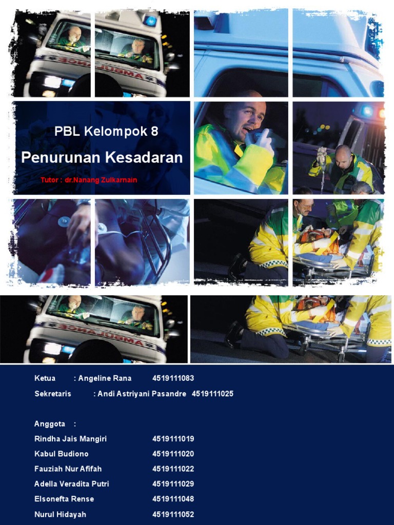PBL Kesadaran Menurun KLP 8 | PDF