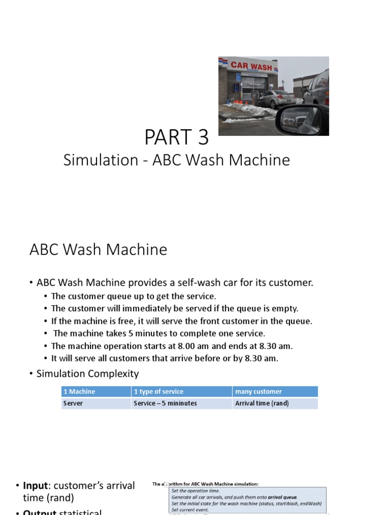 ABC Wash Machine Simulation Report | PDF | Computer Programming ...