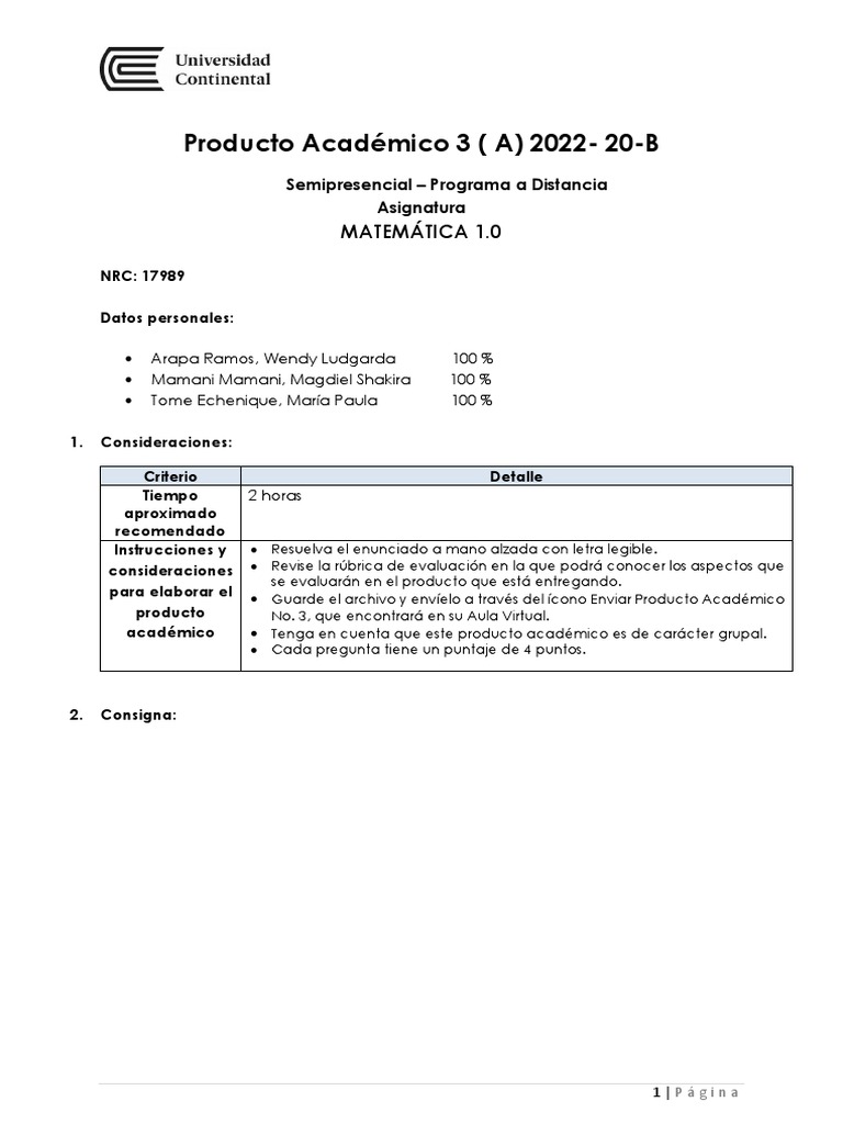 Pa3 Matematica . | PDF
