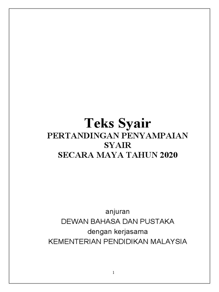 Teks Syair | PDF