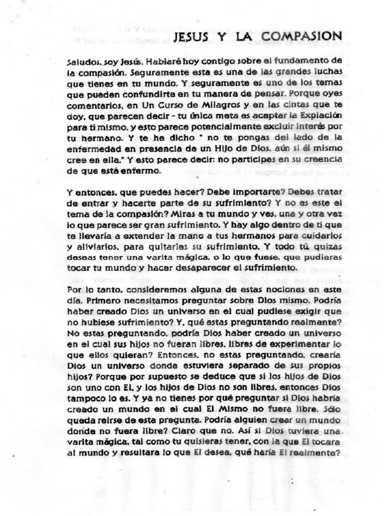 Jesus y La Compasion | PDF
