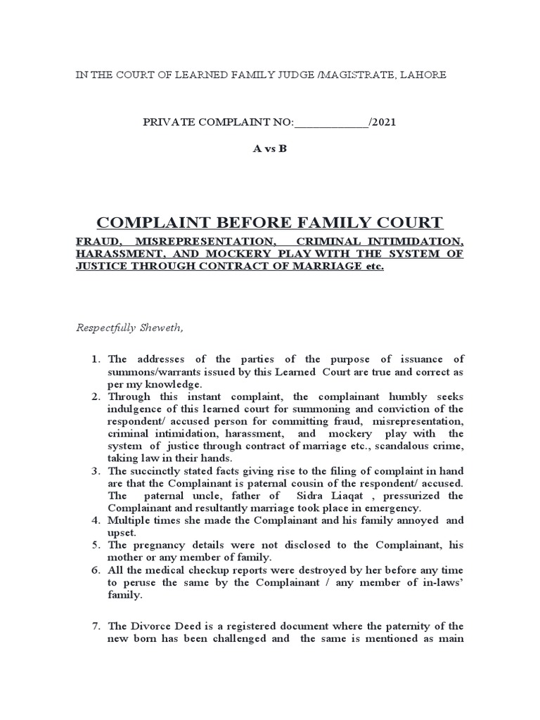 Application To Court | PDF