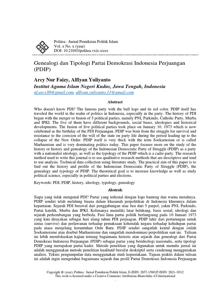 (2140510015) Arcy Nur Faizy, (2140510009) Alfiyan Yuliyanto - Jurnal S. Pemilu & Parpol ...