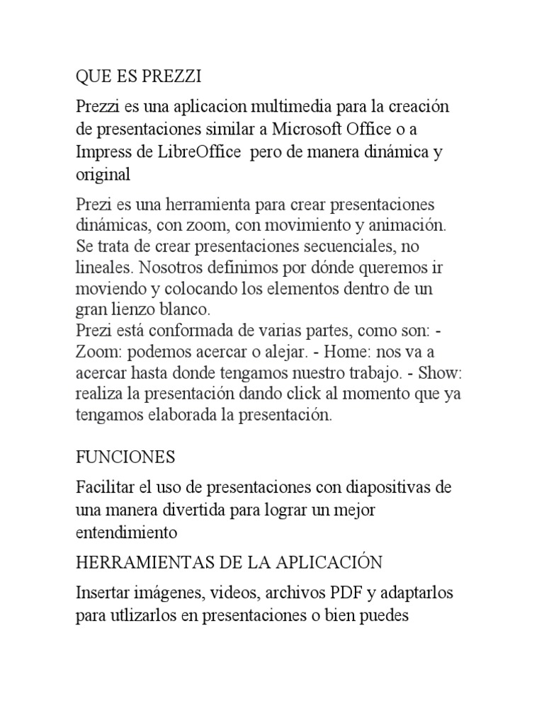 Qué es Prezzi y sus funciones principales | PDF | Crecimiento personal ...
