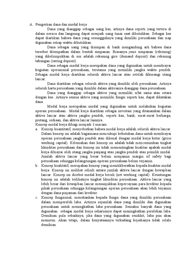 Rangkuman Analisis Sumber Dana Dan Penggunaan Sumber Kerja | PDF | Karier & Perkembangan | Bisnis