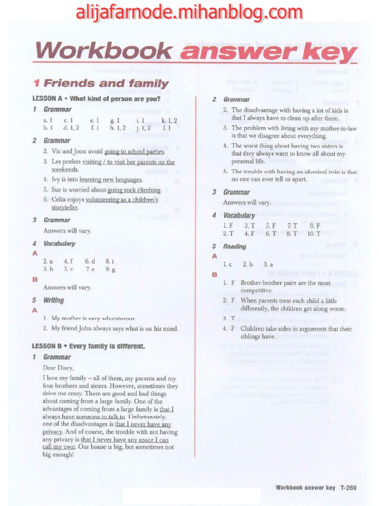 Passages 1 Workbook Answer Key | PDF