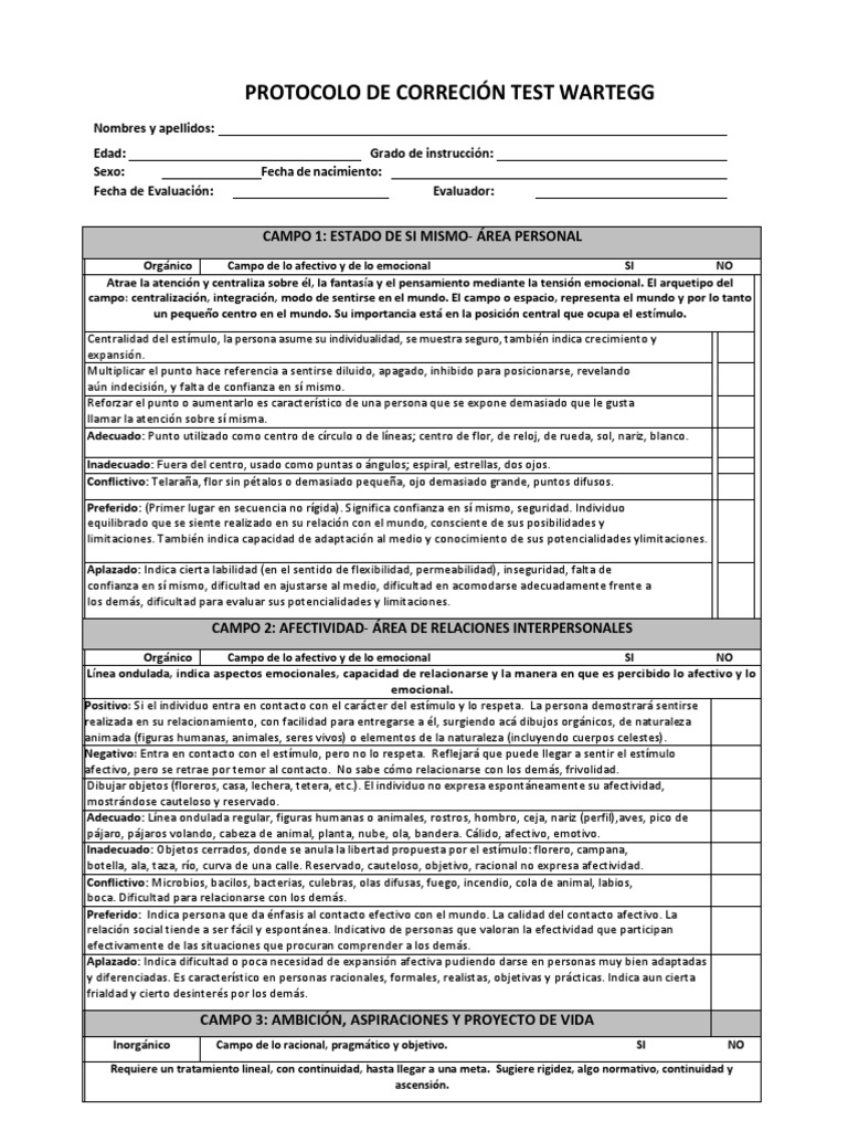 S14.s2 Protocolo de Corrección Wartegg | PDF