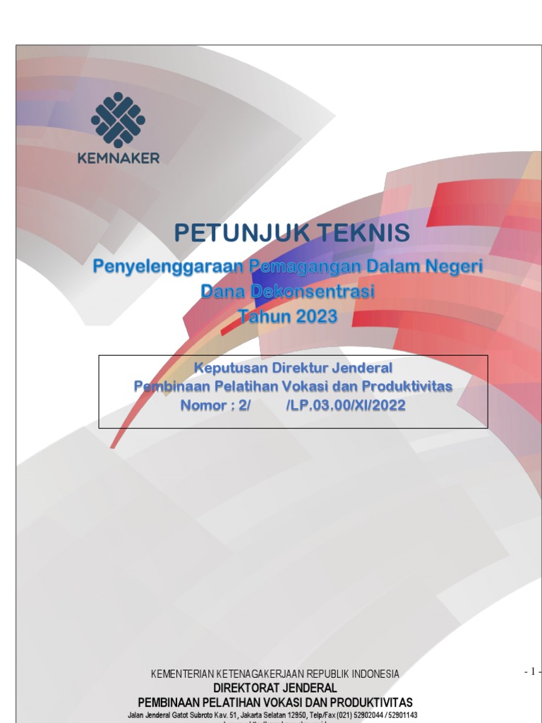 Draft Juknis 2023 - Rev1 | PDF