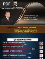 SPM Writing Module (Teacher's Copy) | PDF