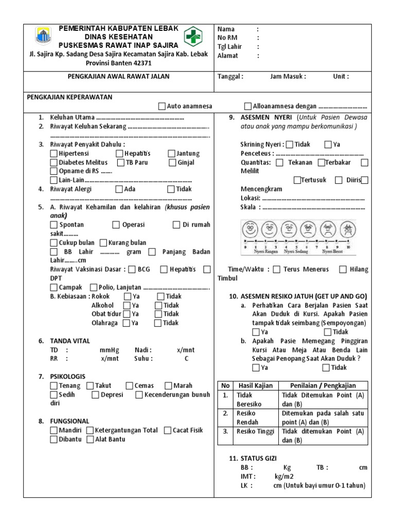Form Rekam Medis Rawat Jalan | PDF